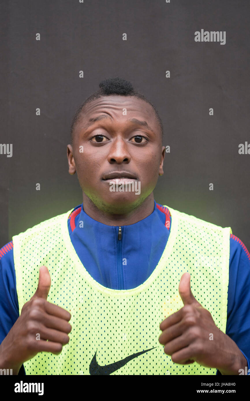 Pinzolo, Italy. 11th July, 2017. Umar Sadiq (Roma) Football/Soccer ...
