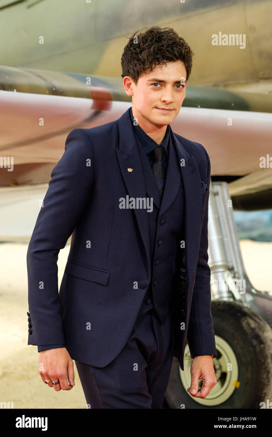 Aneurin barnard attending dunkirk world premiere odeon leicester square ...