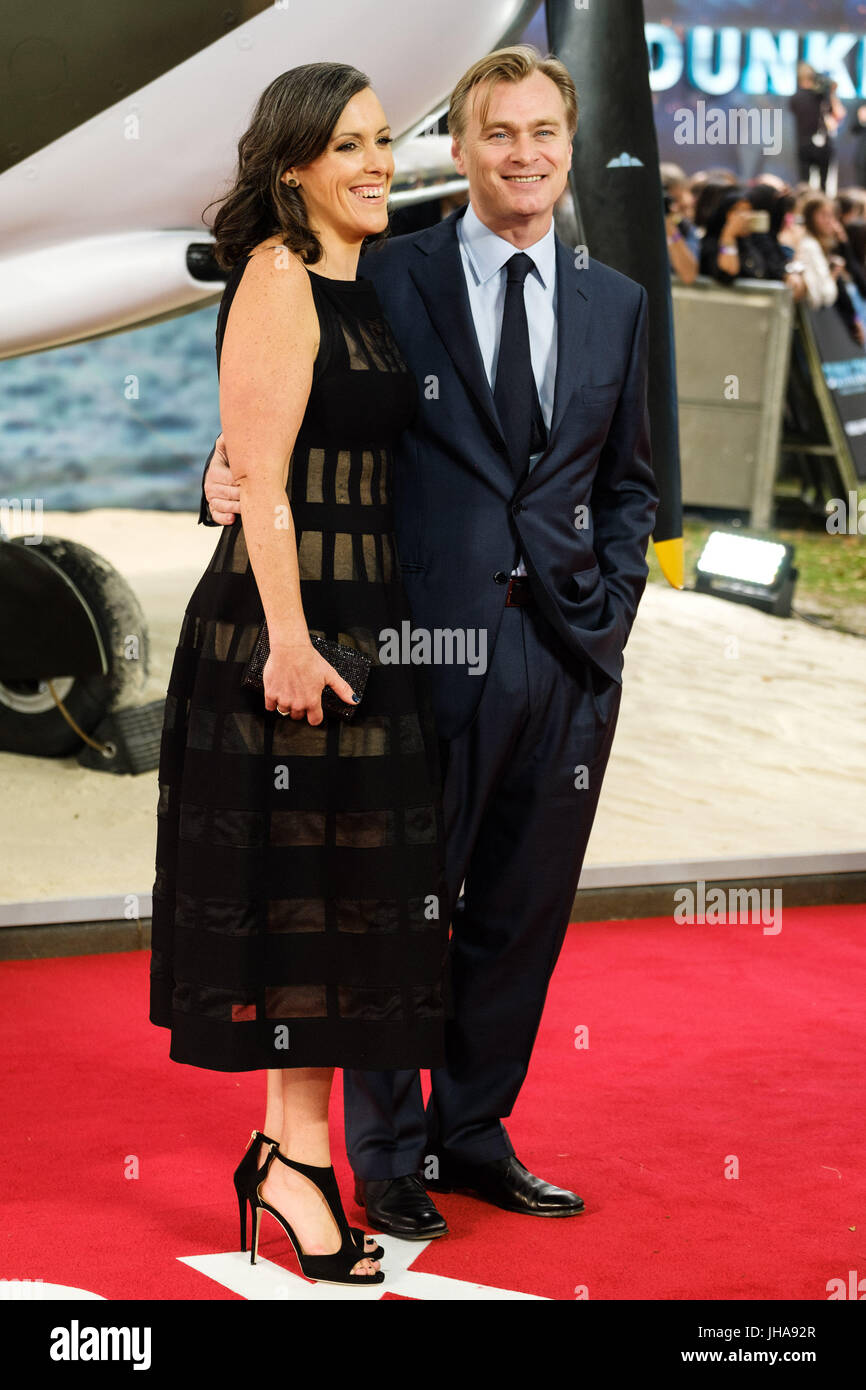 London, UK. 13th July, 2017. Emma Thomas , Christopher Nolan at World ...
