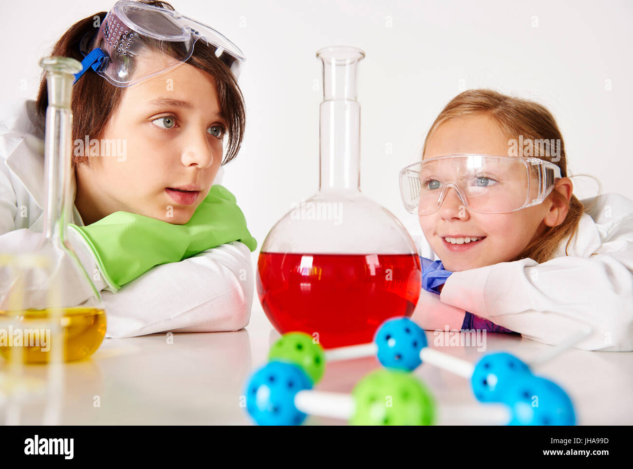 Scientists waiting for effect of them work Stock Photo - Alamy