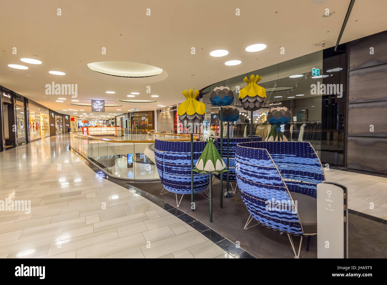 Inside Mall of Scandinavia, Solna, Sweden Stock Photo - Alamy