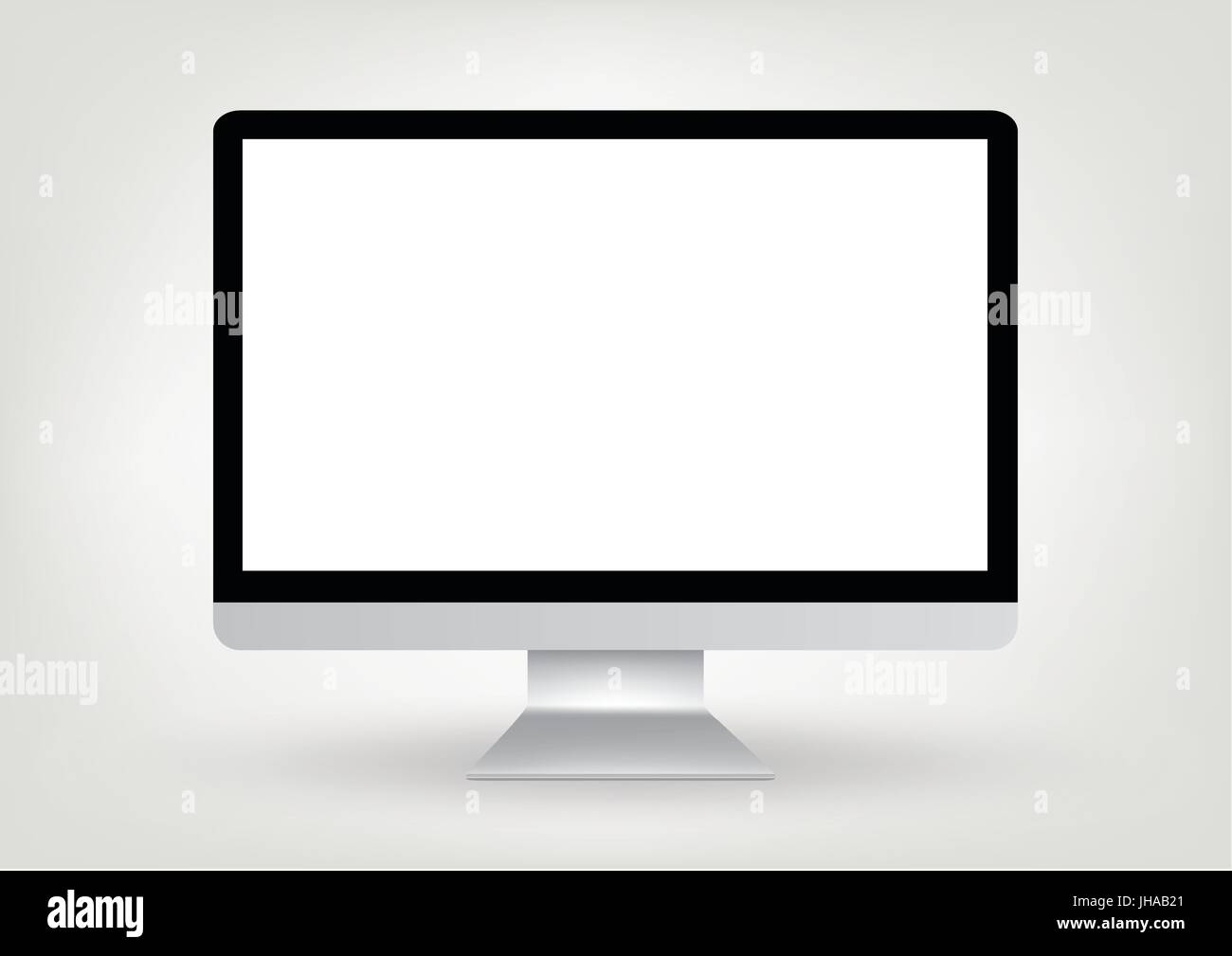 modern desktop computer monitor with blank screen isolated on gray ... modern desktop computer monitor with blank screen isolated on gray ...