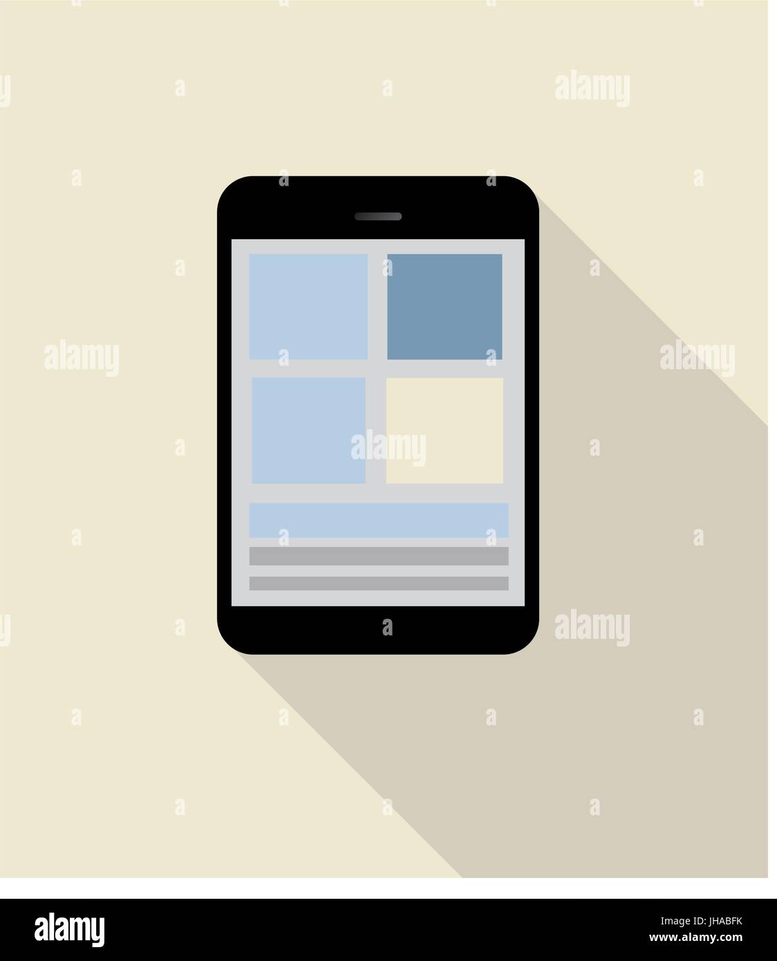 tablet illustration. pad vector graphic / note pad Stock Photo - Alamy