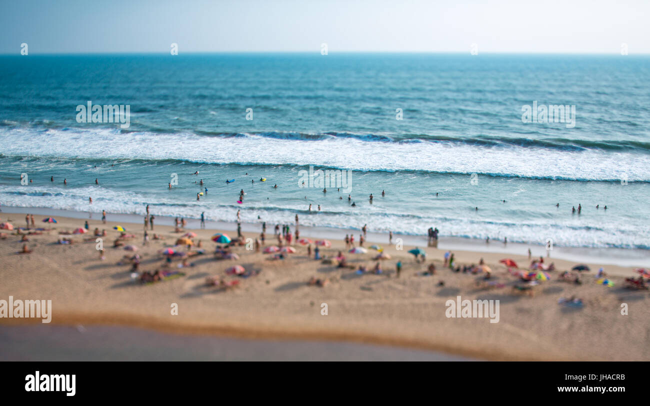 Beach on the Indian Ocean. India (tilt shift lens Stock Photo - Alamy