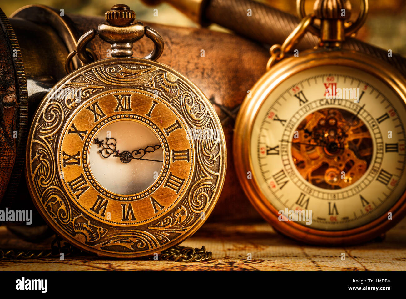 Vintage Antique pocket watch. Vintage grunge still life Stock Photo - Alamy