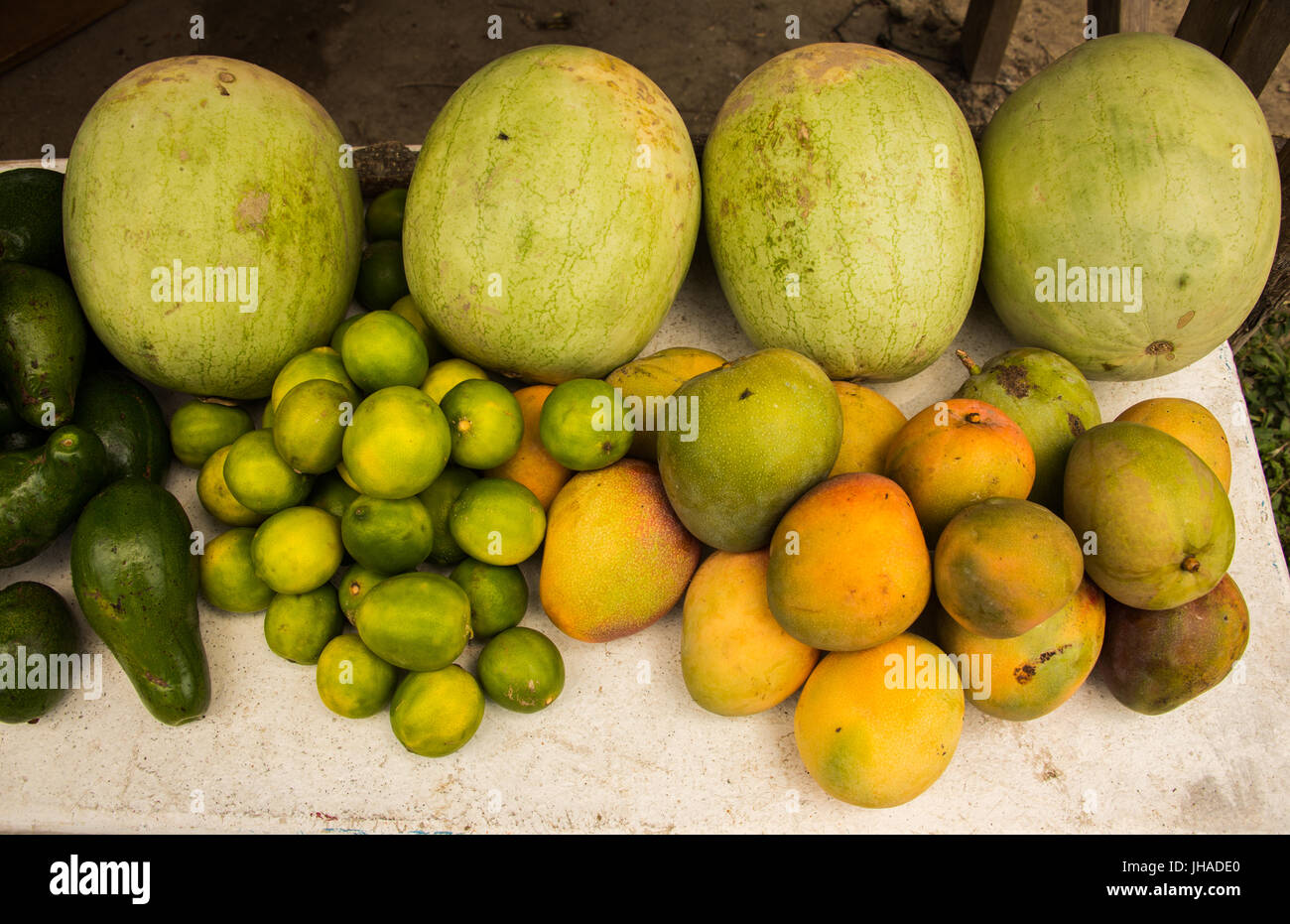 TropicAL Fruit Stand Stock Photo - Alamy