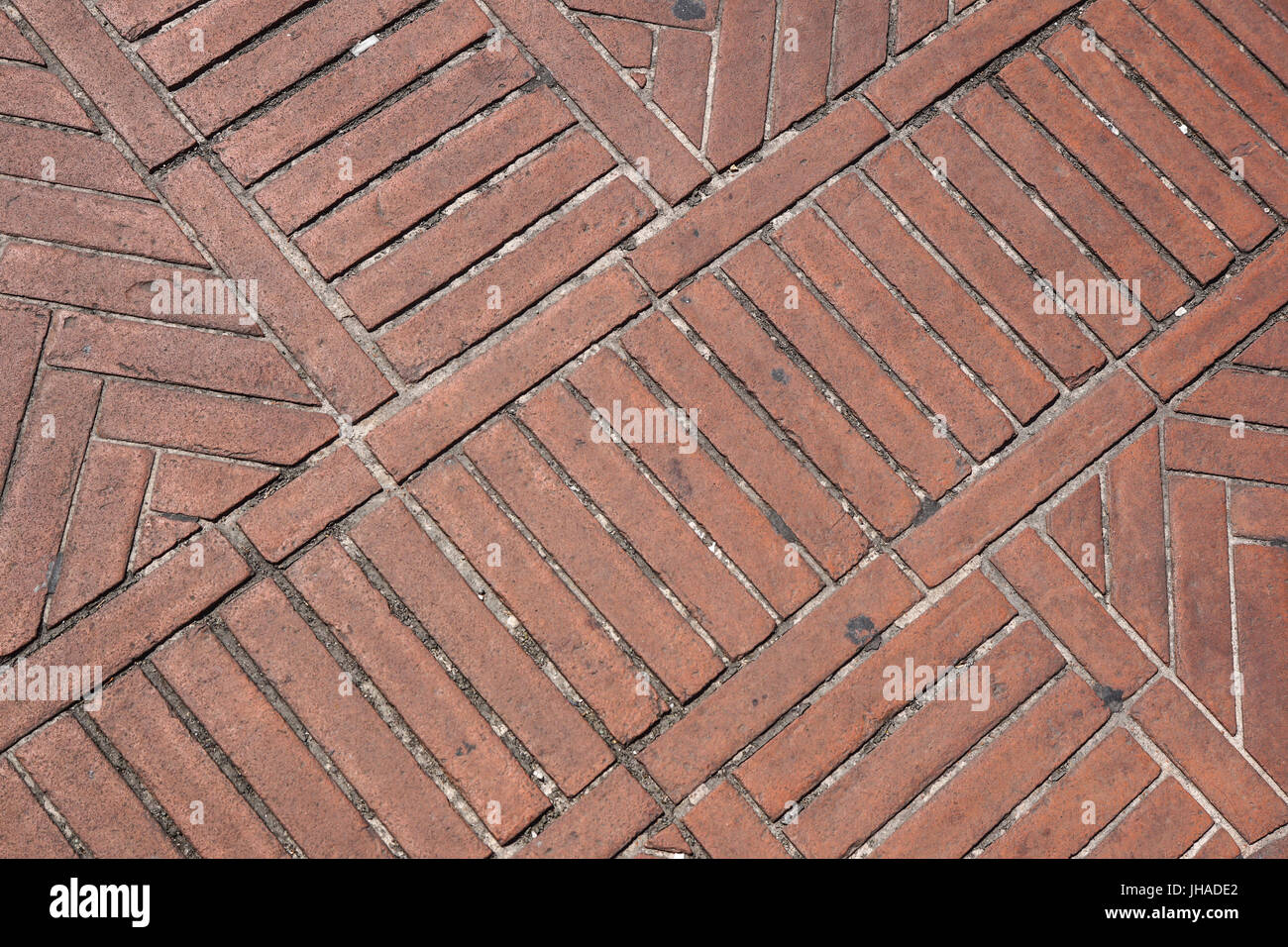 Brick pavement tile, top view. Urban texture as background Stock Photo ...