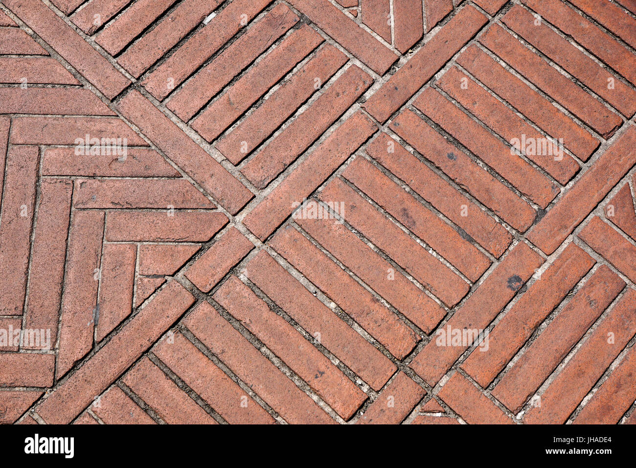 Brick pavement tile, top view. Urban texture as background Stock Photo ...