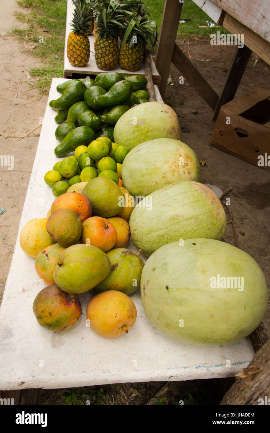 TropicAL Fruit Stand Stock Photo - Alamy