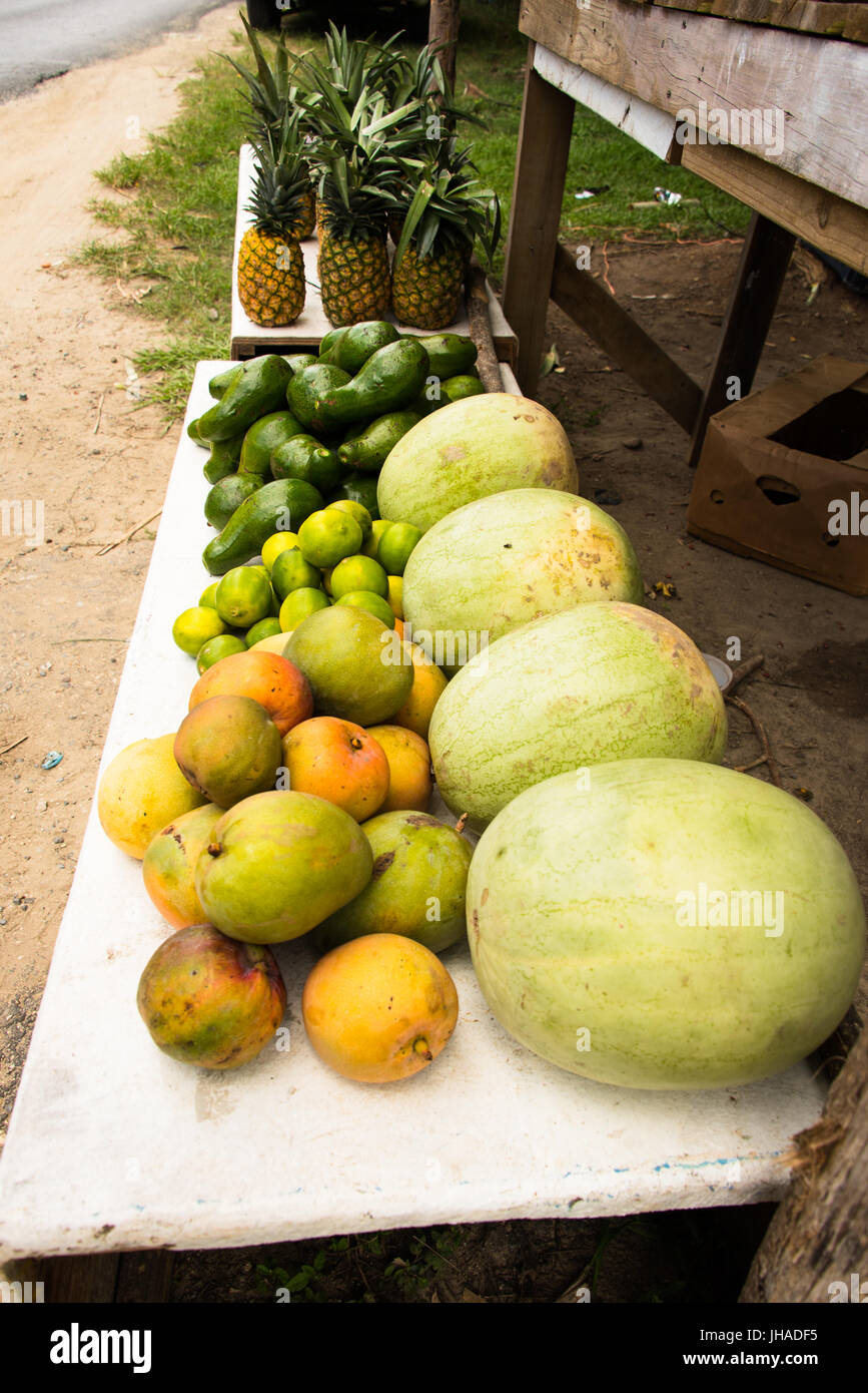 TropicAL Fruit Stand Stock Photo - Alamy