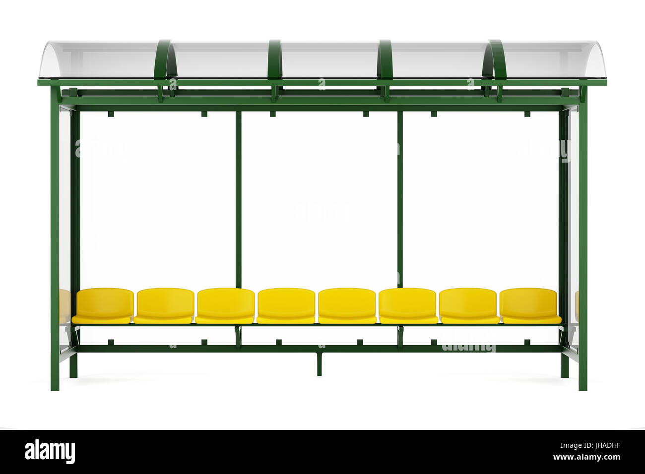 bus stop isolated on white background Stock Photo - Alamy