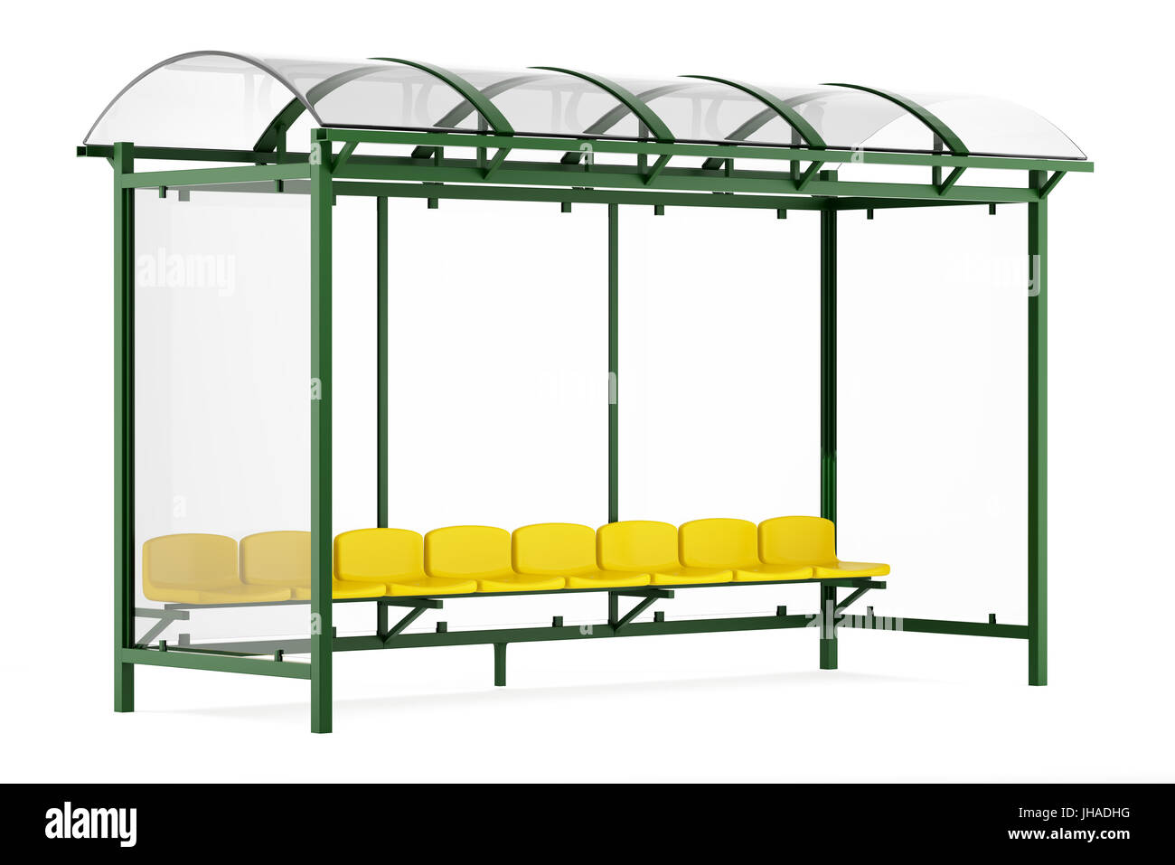 bus stop isolated on white background Stock Photo - Alamy