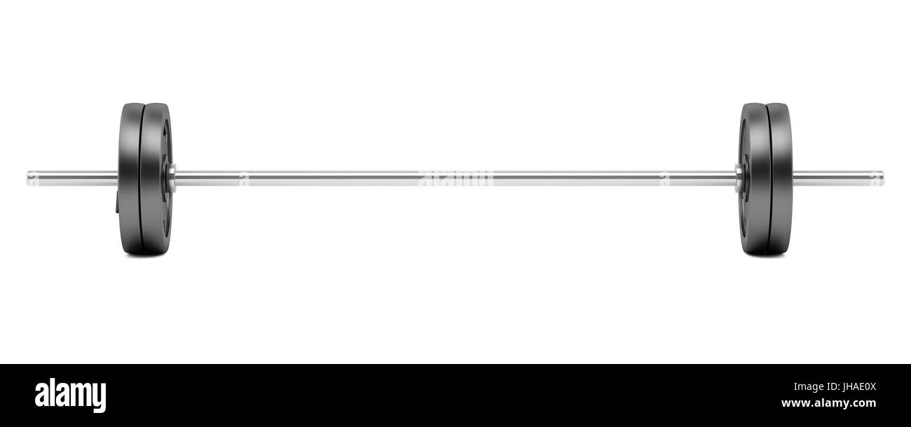 barbell isolated on white background Stock Photo - Alamy