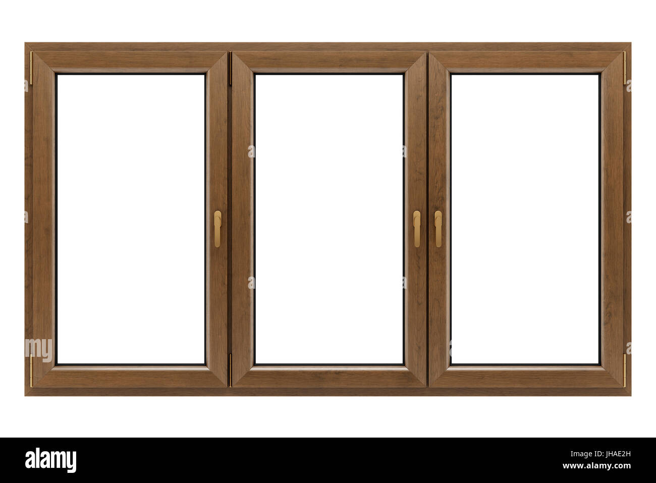 brown wooden window isolated on white background Stock Photo - Alamy