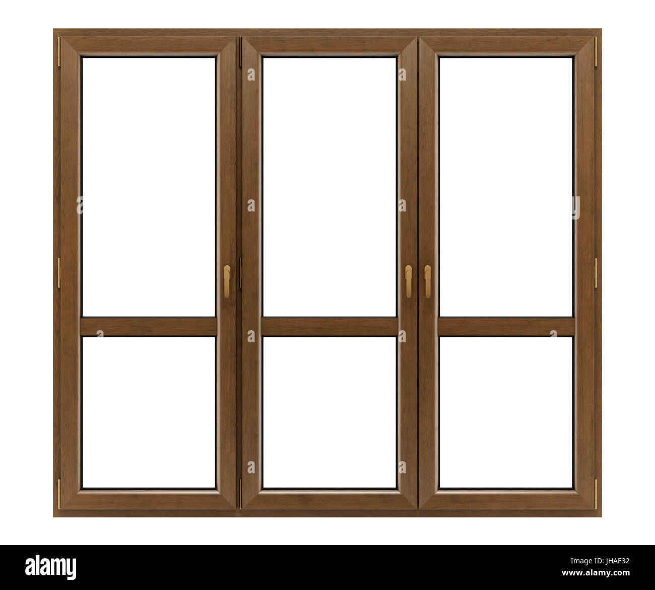 brown wooden window isolated on white background Stock Photo - Alamy