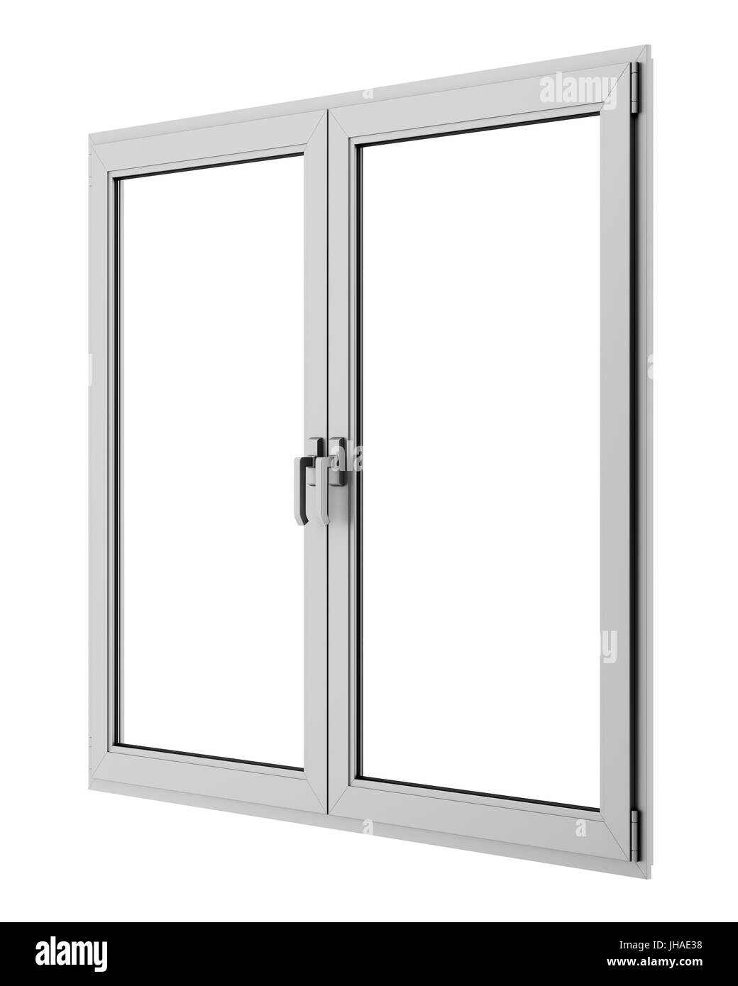 gray metallic window isolated on white background Stock Photo - Alamy