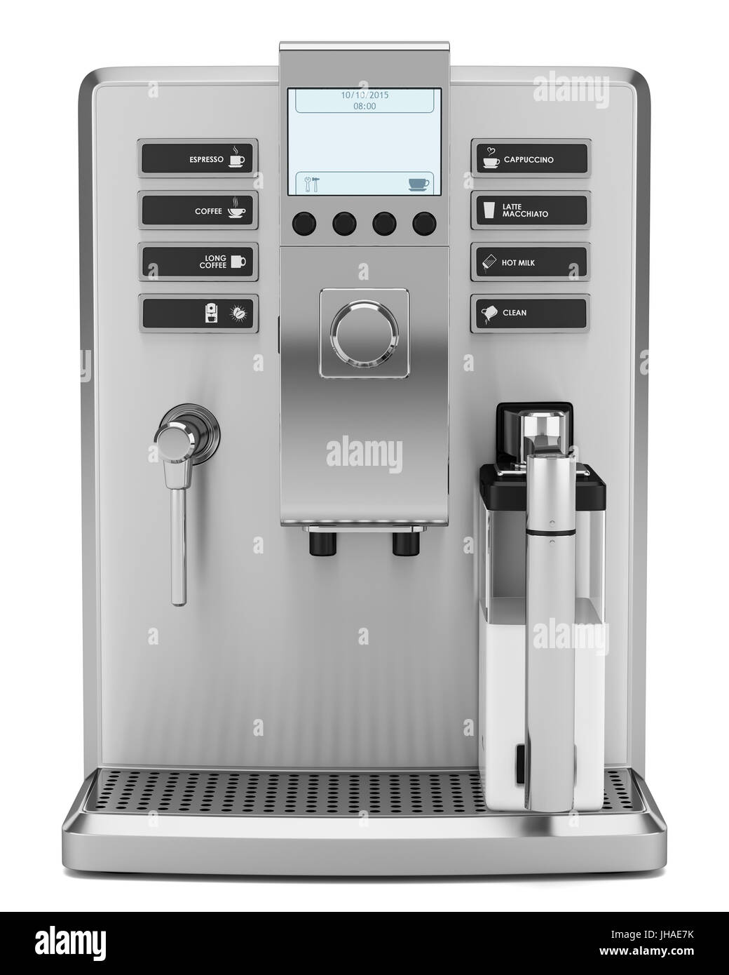 modern coffee machine isolated on white background Stock Photo - Alamy