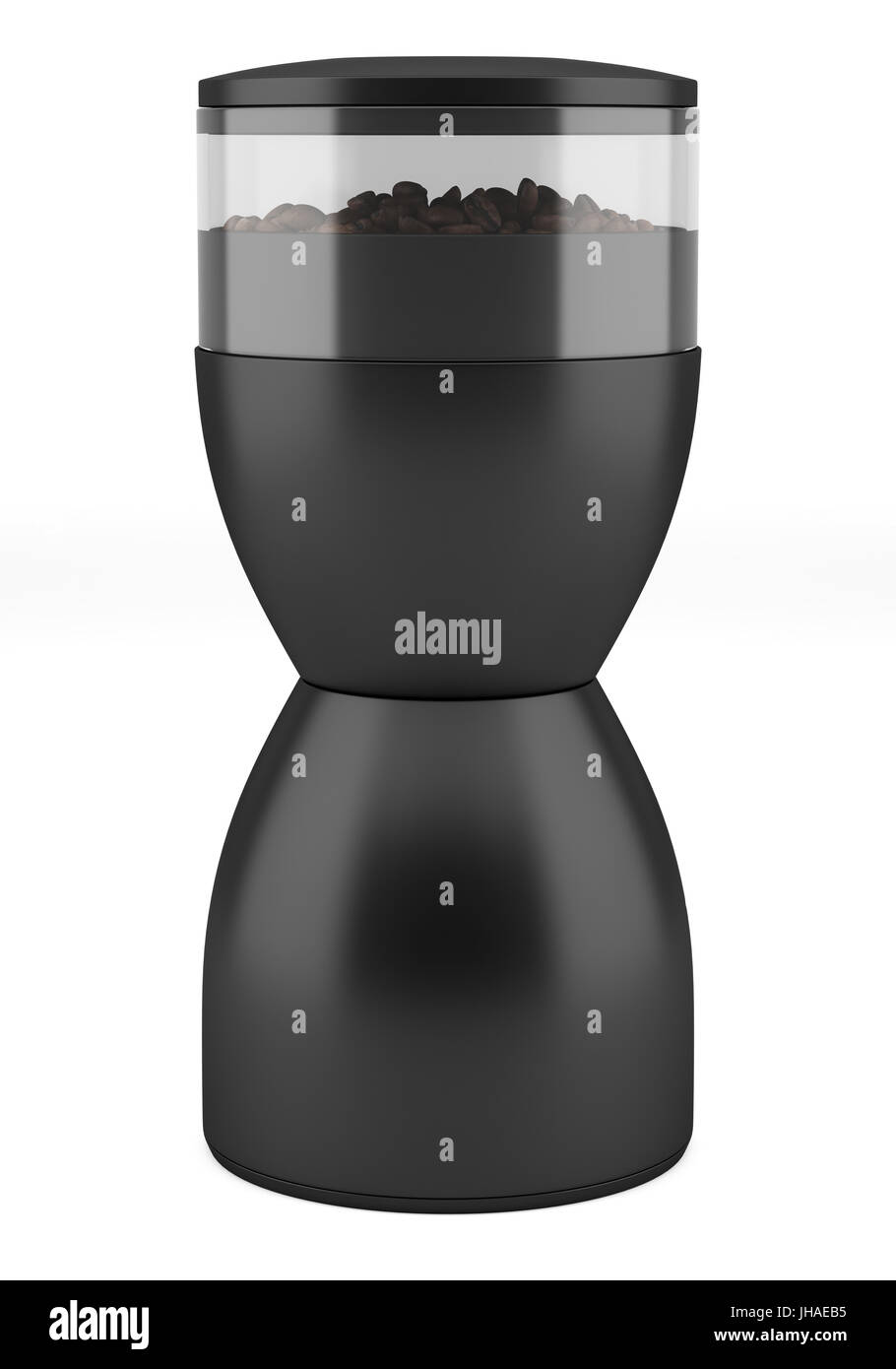 black coffee grinder isolated on white background Stock Photo - Alamy