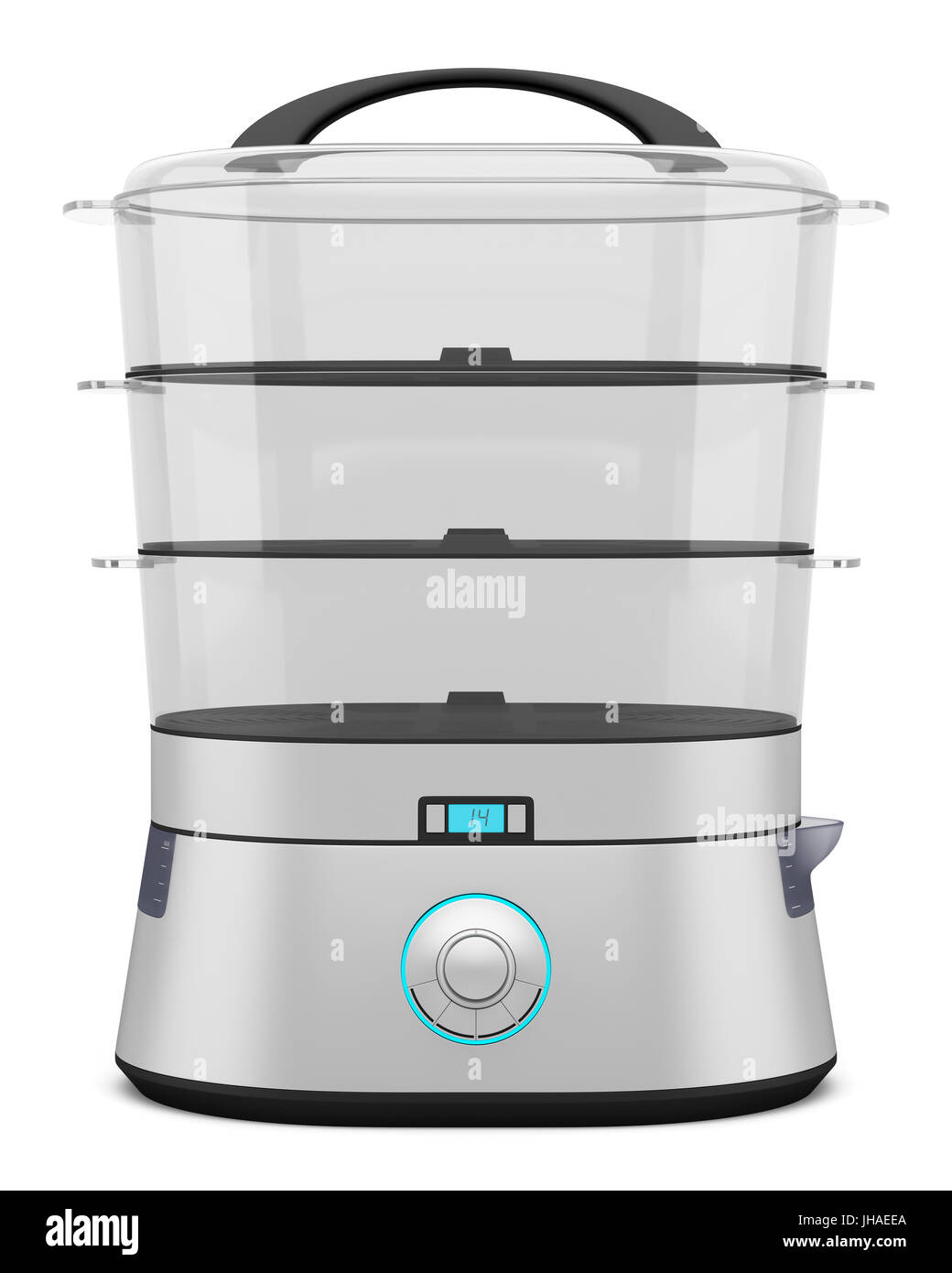 electric steamer isolated on white background Stock Photo - Alamy