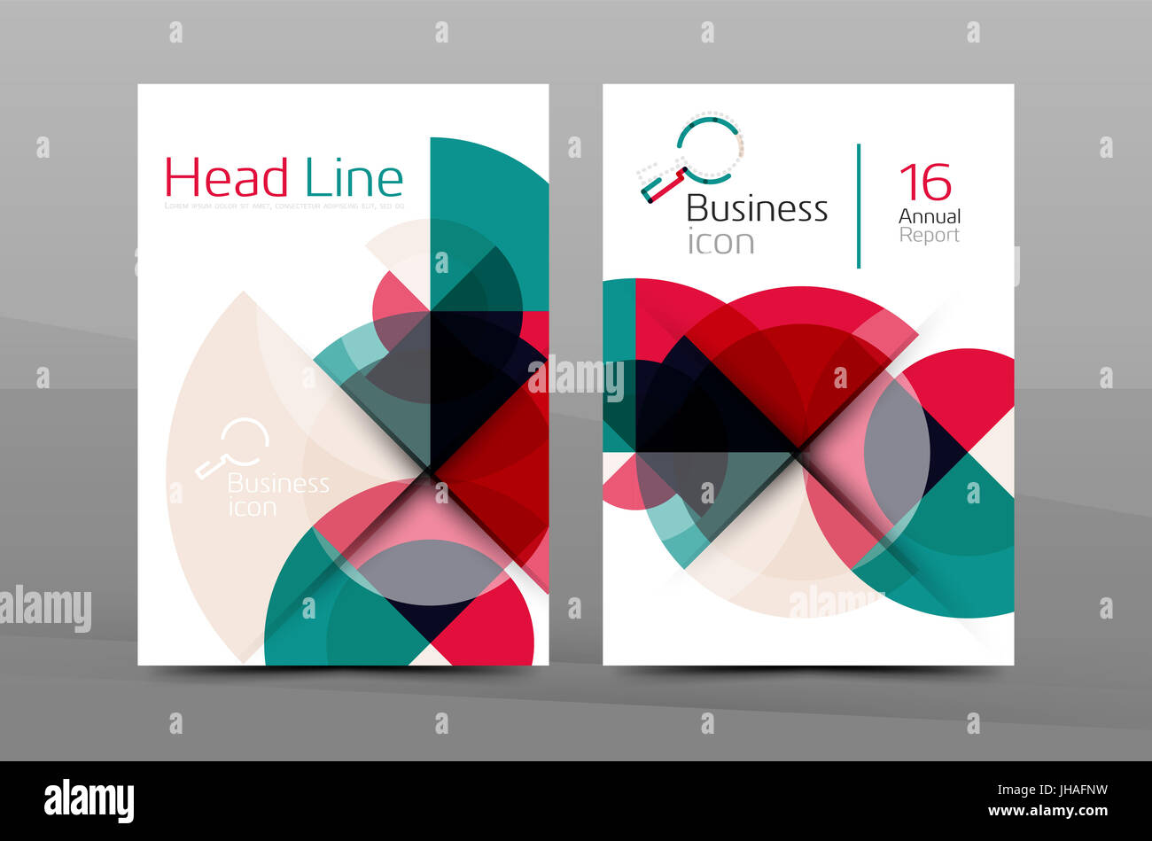 A4 annual report cover. Presentation book or magazine cover, brochure ...