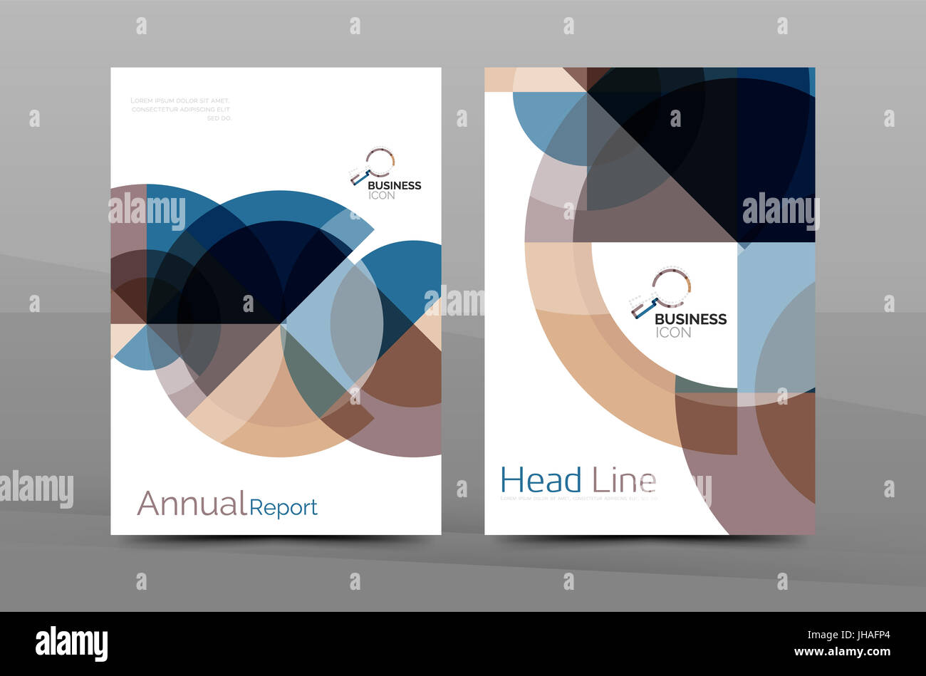 Business cover page design, brochure flyer layout, abstract ...