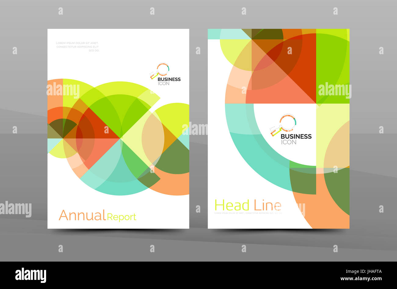 Cover design of annual report cover brochure, modern abstract ...