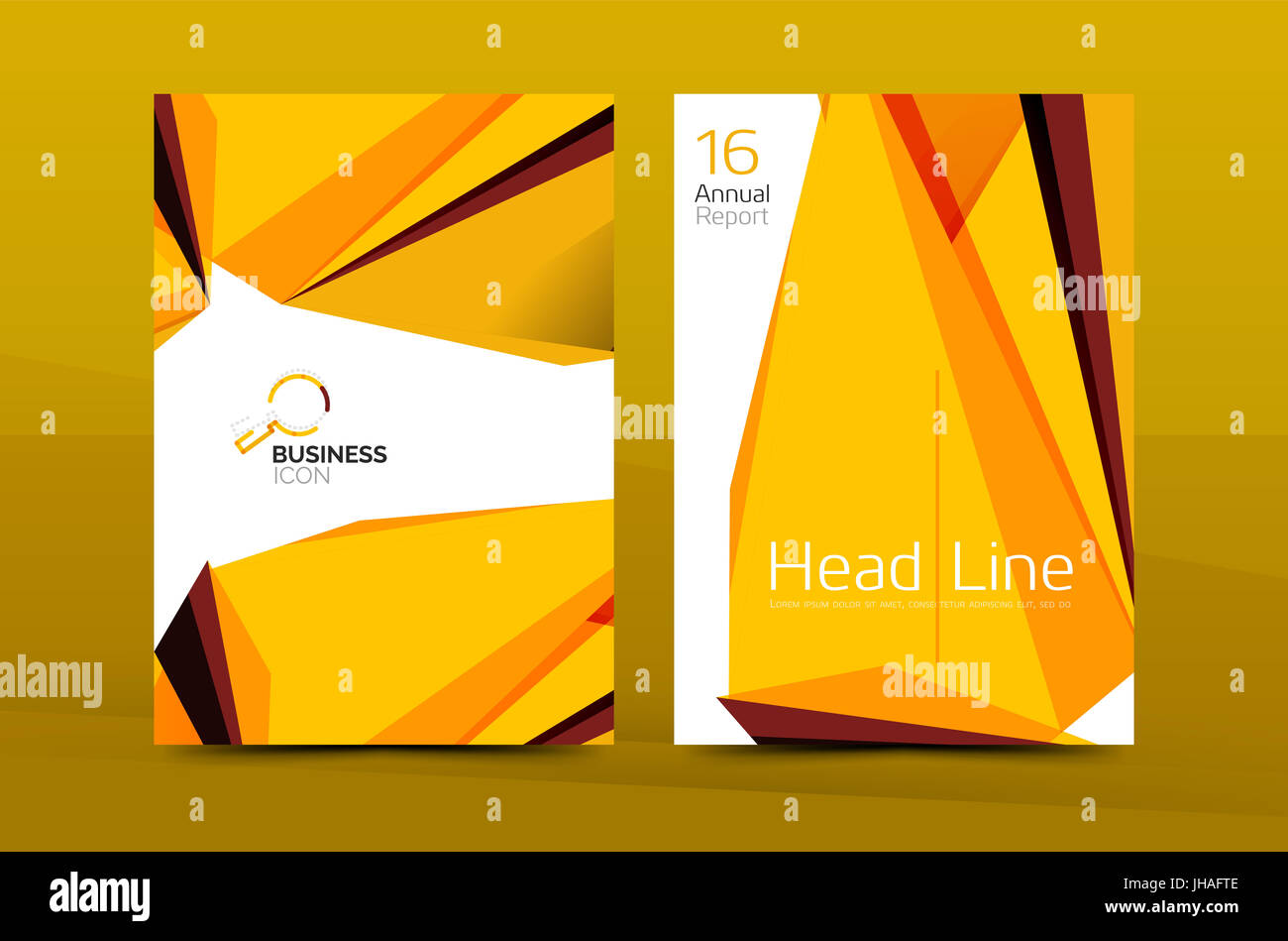 A4 front page business identity for annual report, Corporate brochure ...