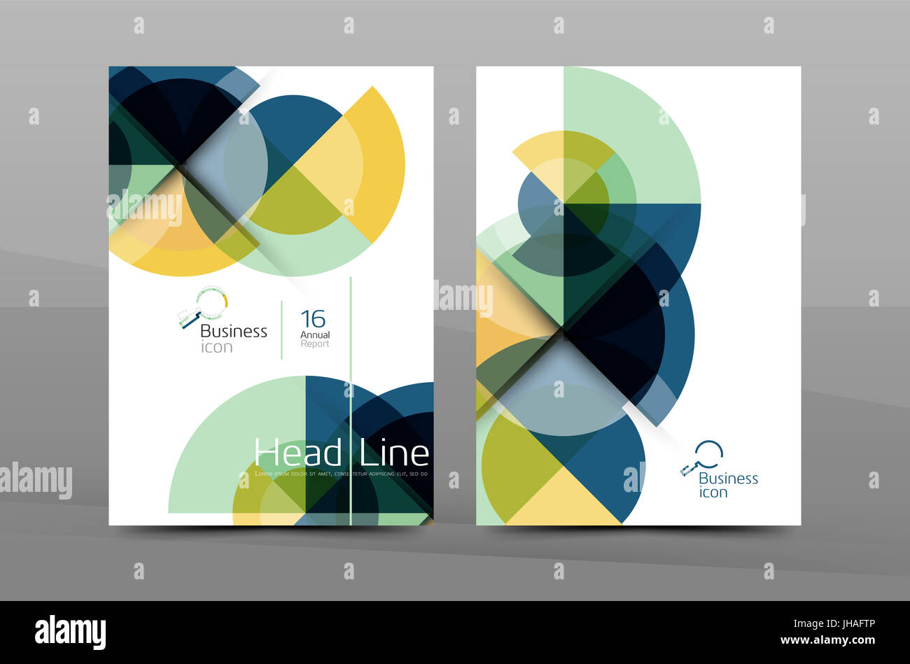 Business cover page design, brochure flyer layout, abstract ...