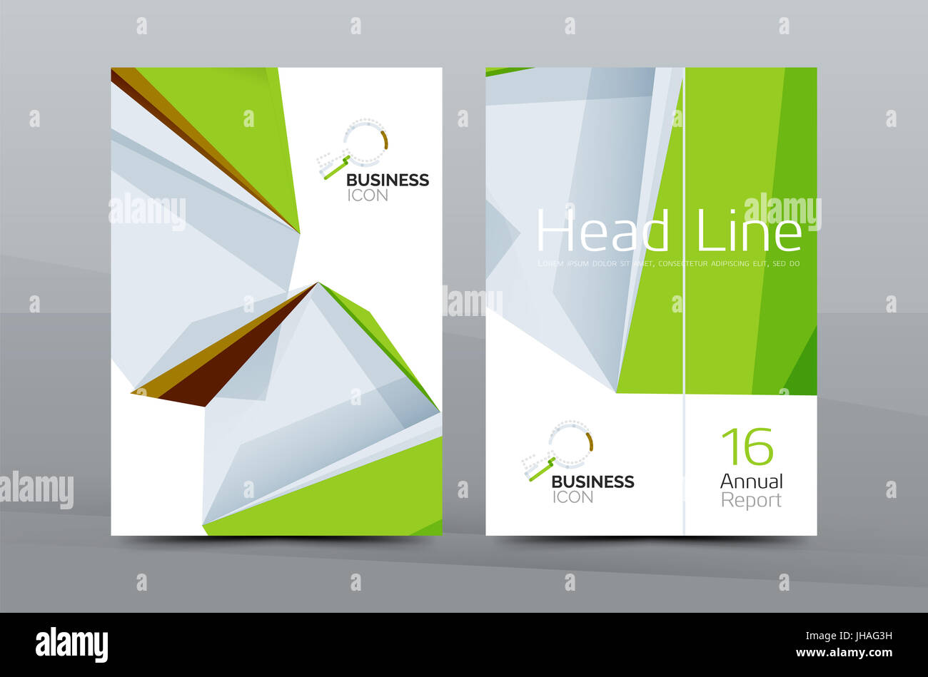 A4 front page business identity for annual report, Corporate brochure ...