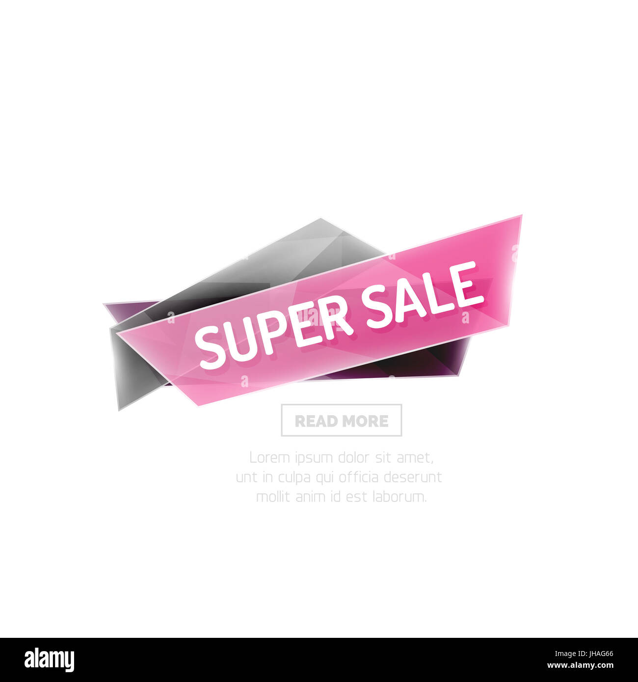 geometric shape ad promo banner. Abstract universal layout Stock Photo ...