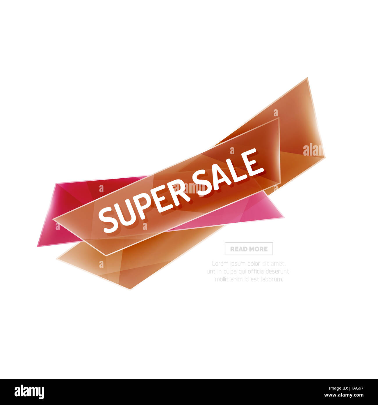 geometric shape ad promo banner. Abstract universal layout Stock Photo ...