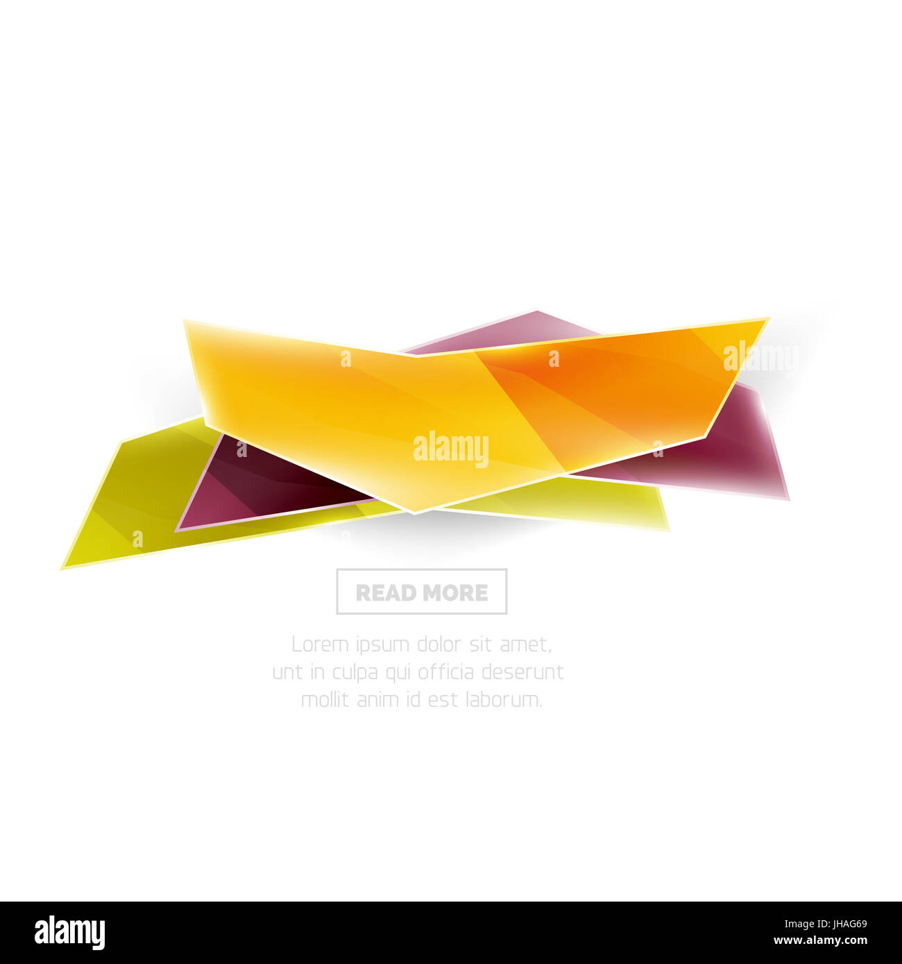 geometric shape ad promo banner. Abstract universal layout Stock Photo ...