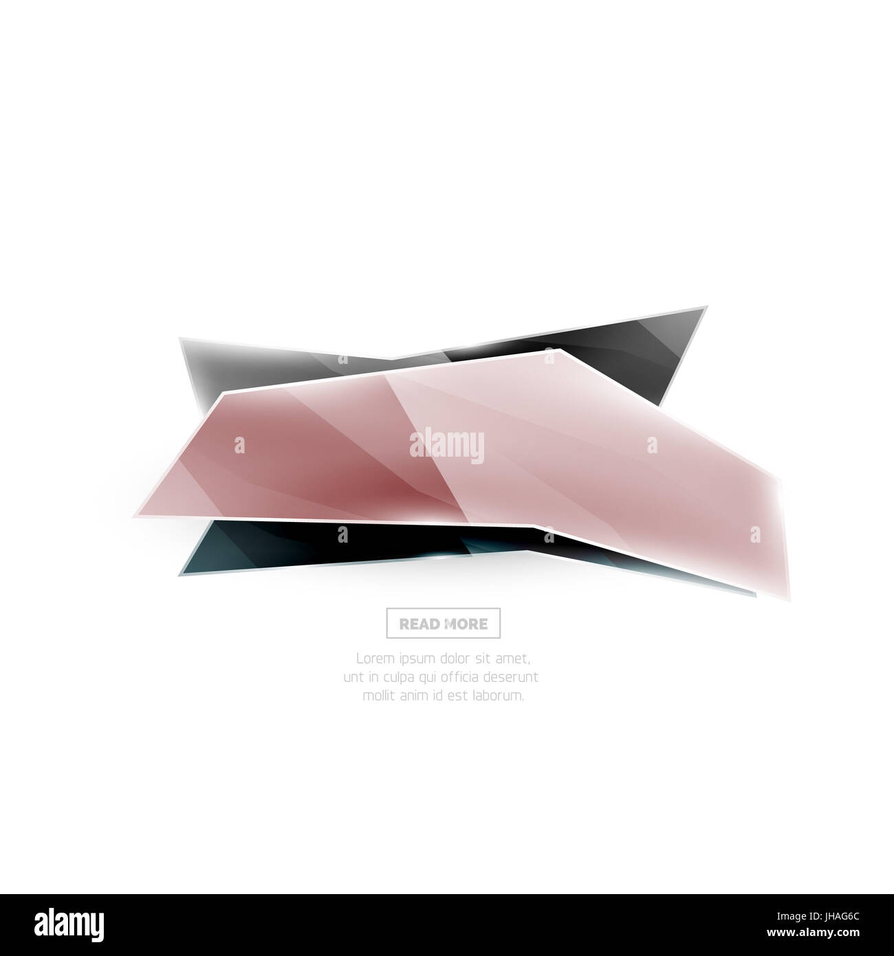 geometric shape ad promo banner. Abstract universal layout Stock Photo ...