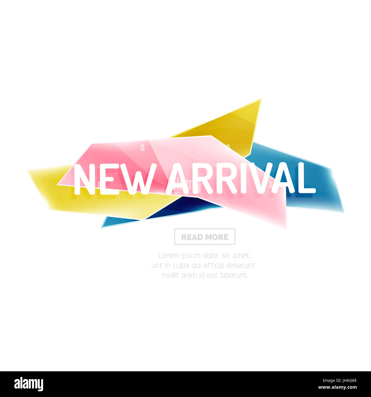 geometric shape ad promo banner. Abstract universal layout Stock Photo ...