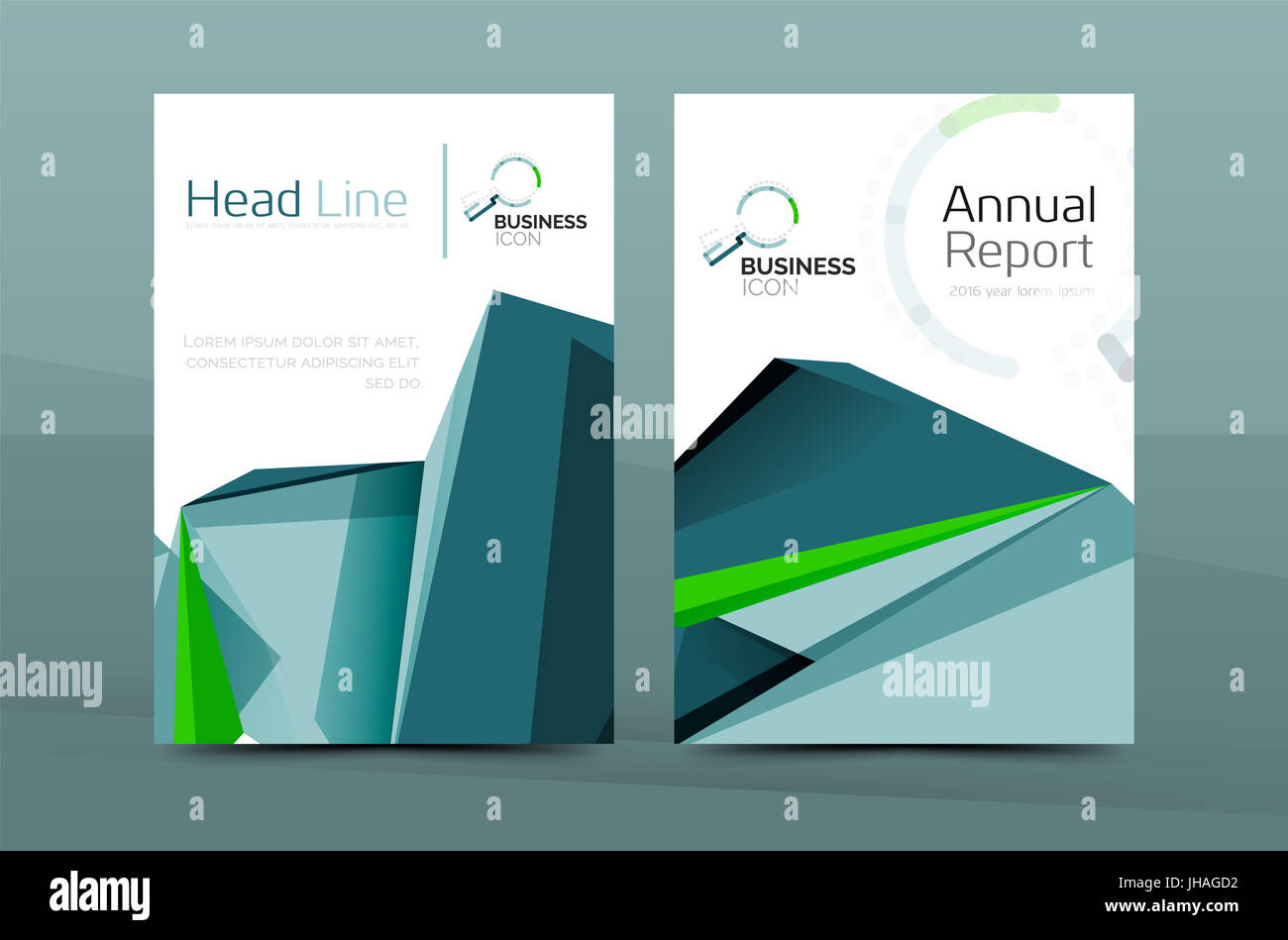 A4 front page business identity for annual report, Corporate brochure ...