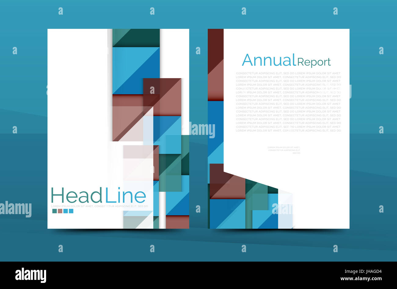 A4 front page business identity for annual report, Corporate brochure ...