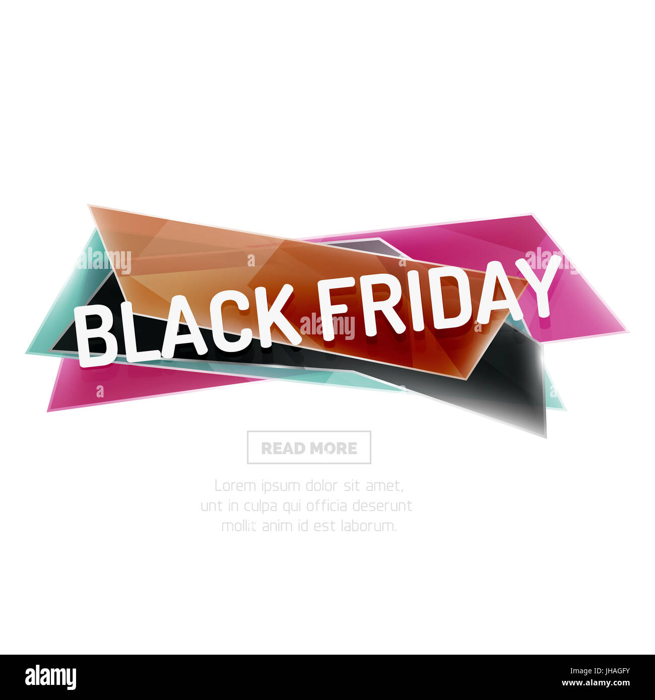 geometric shape ad promo banner. Abstract universal layout Stock Photo ...