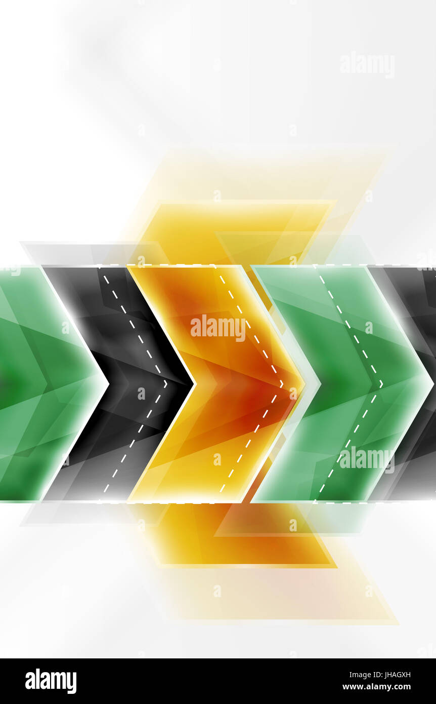 Colorful arrows composition. web brochure, internet flyer, wallpaper or ...