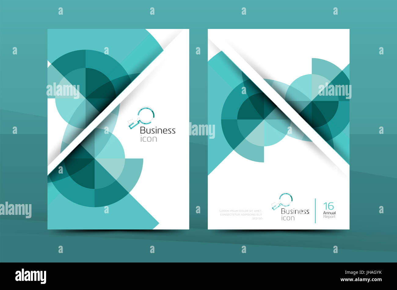 A4 annual report cover. Presentation book or magazine cover, brochure ...