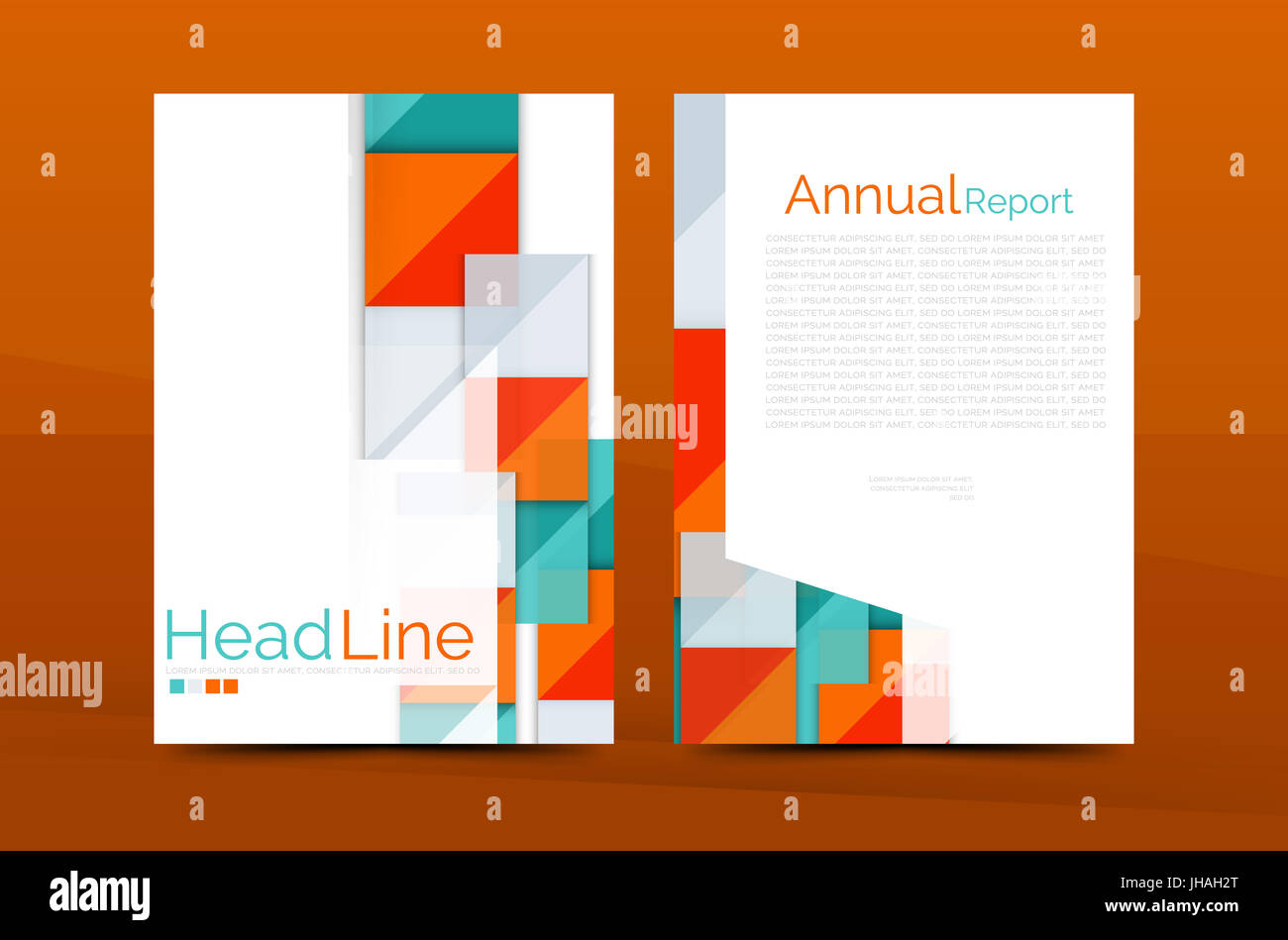 A4 front page business identity for annual report, Corporate brochure ...