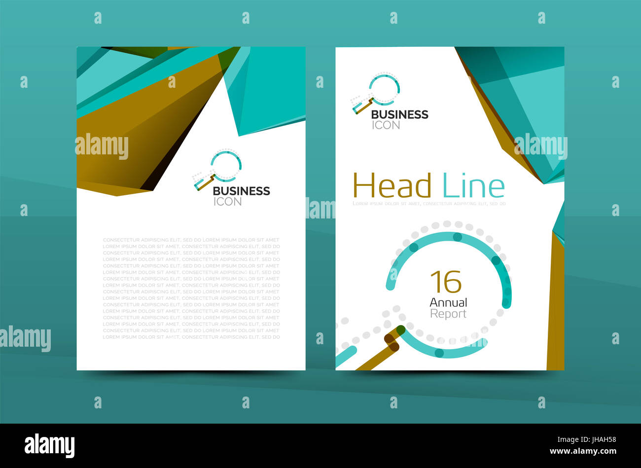 A4 front page business identity for annual report, Corporate brochure ...