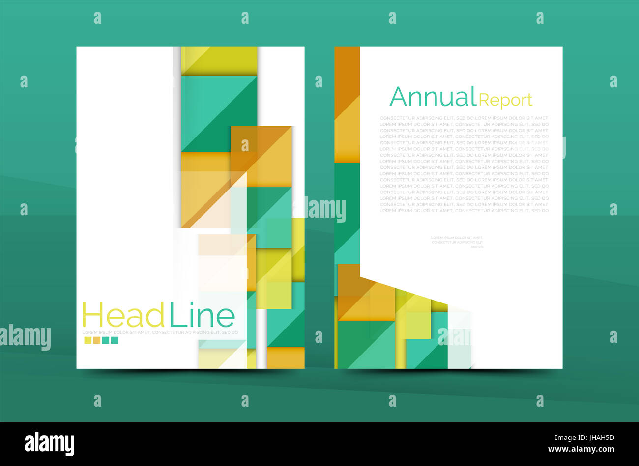 A4 front page business identity for annual report, Corporate brochure ...