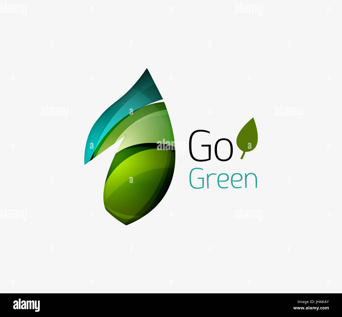 Shiny leaf icon. illustration Stock Photo - Alamy