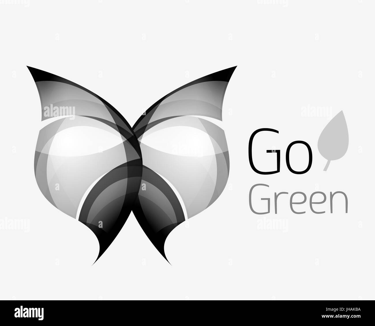 Save environment concept logo Black and White Stock Photos & Images - Alamy
