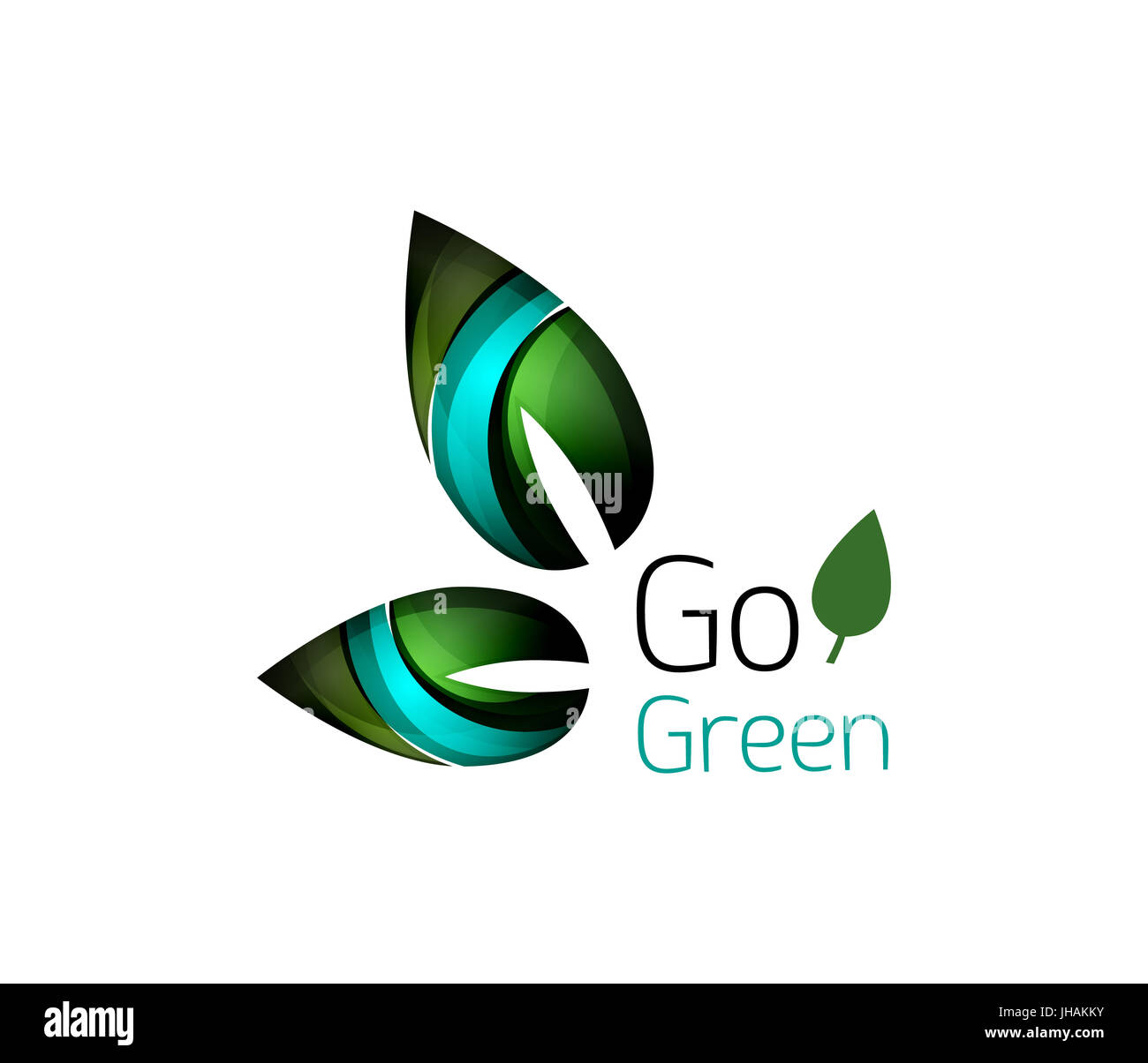 Shiny leaf icon. illustration Stock Photo - Alamy