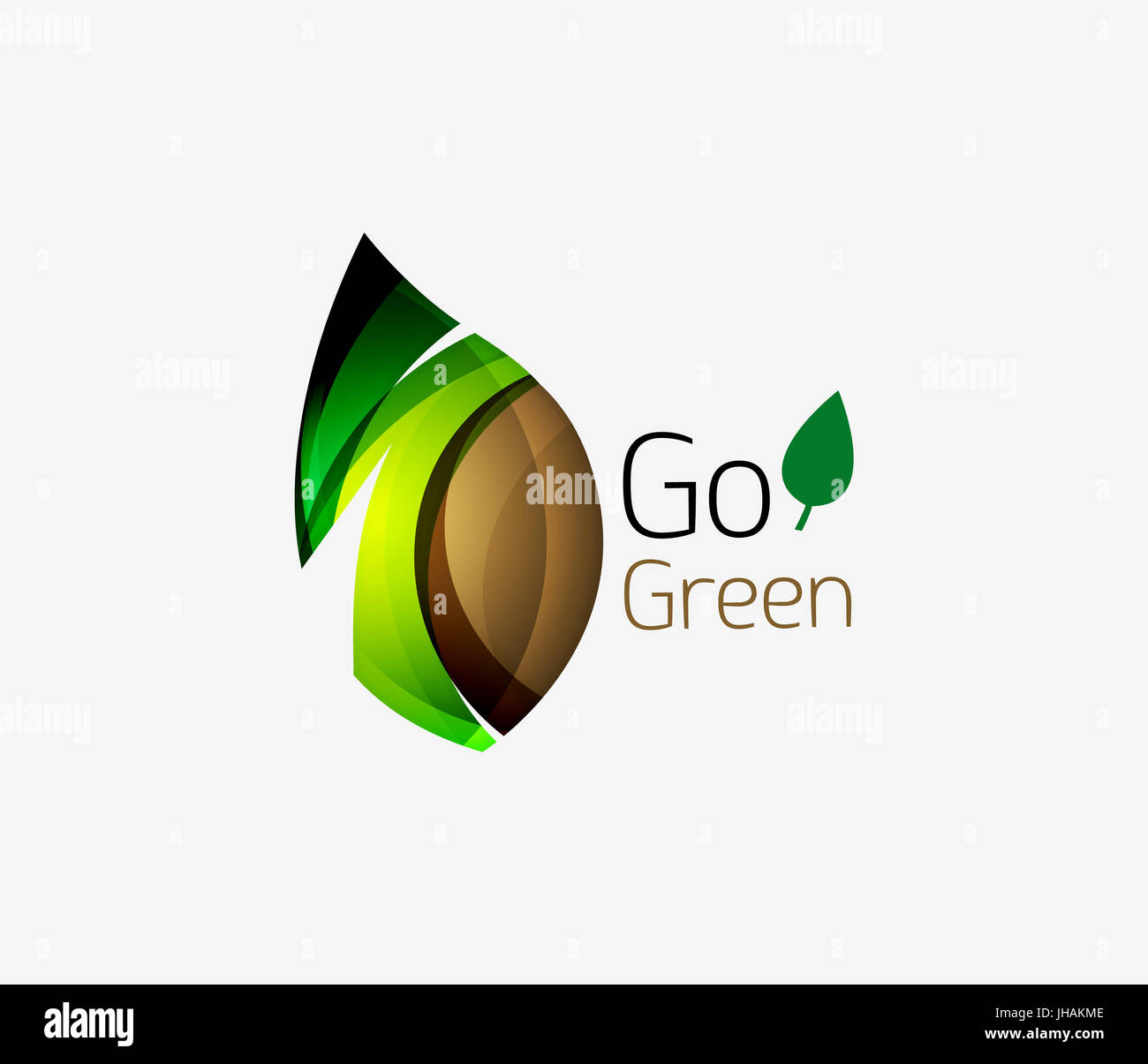Shiny leaf icon. illustration Stock Photo - Alamy