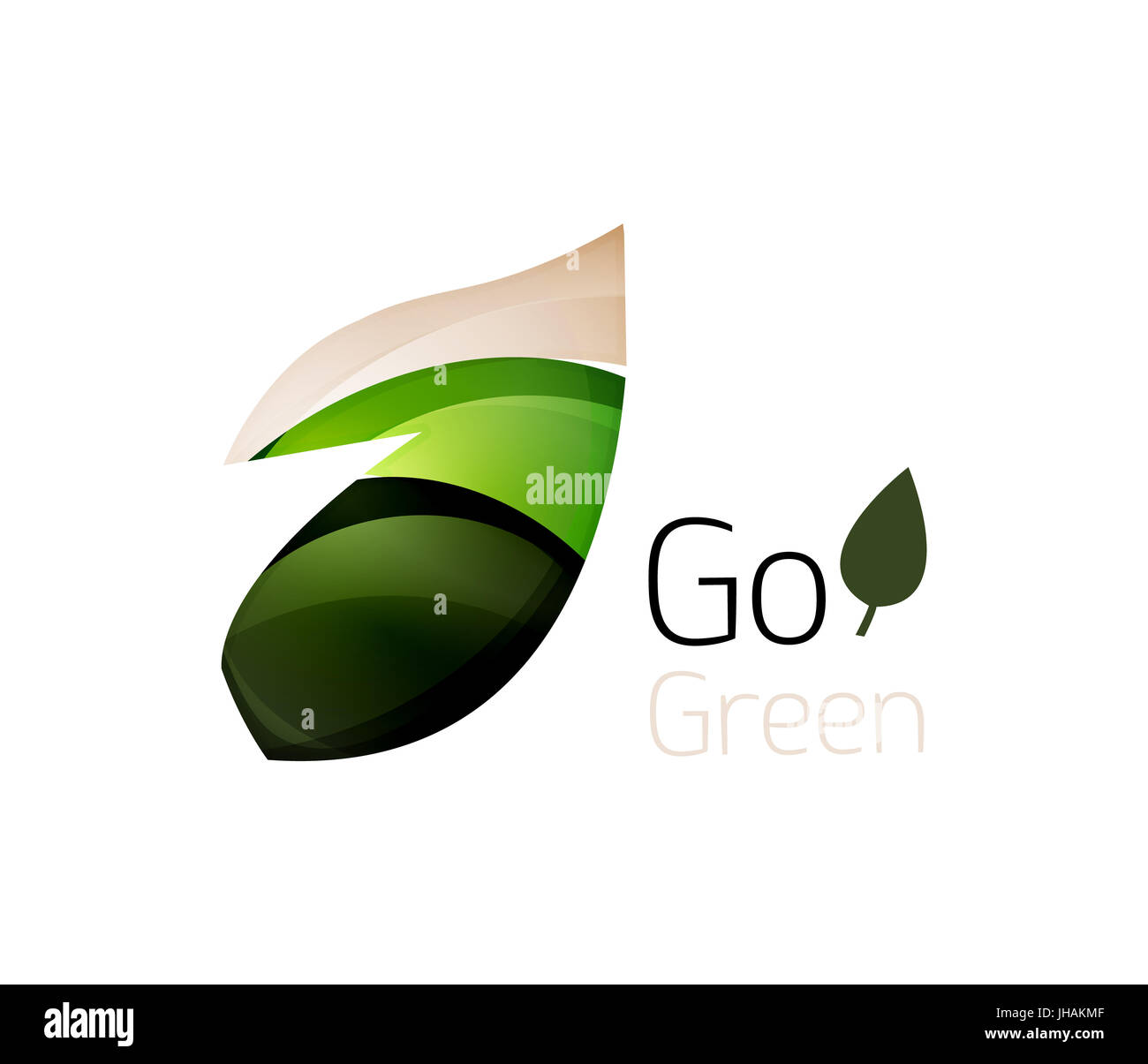 Shiny leaf icon. illustration Stock Photo - Alamy