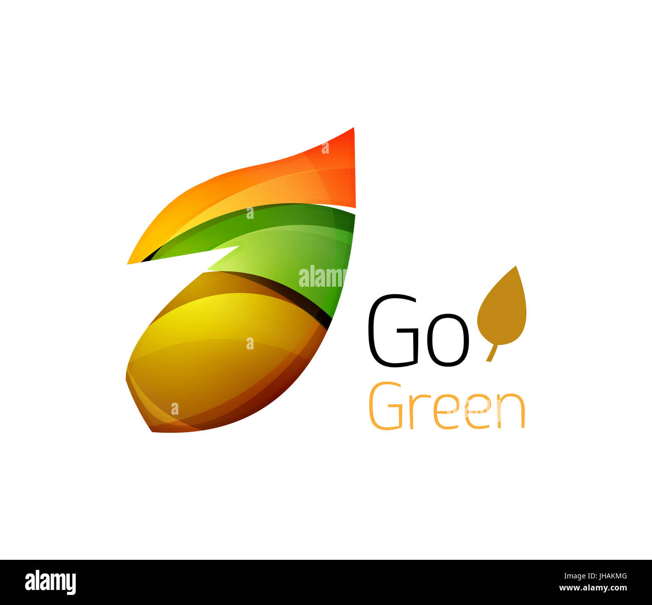 Shiny leaf icon. illustration Stock Photo - Alamy