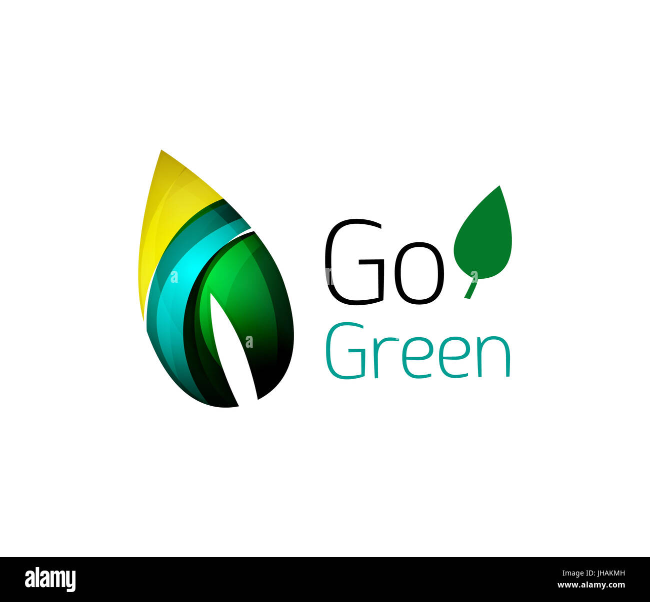 Shiny leaf icon. illustration Stock Photo - Alamy