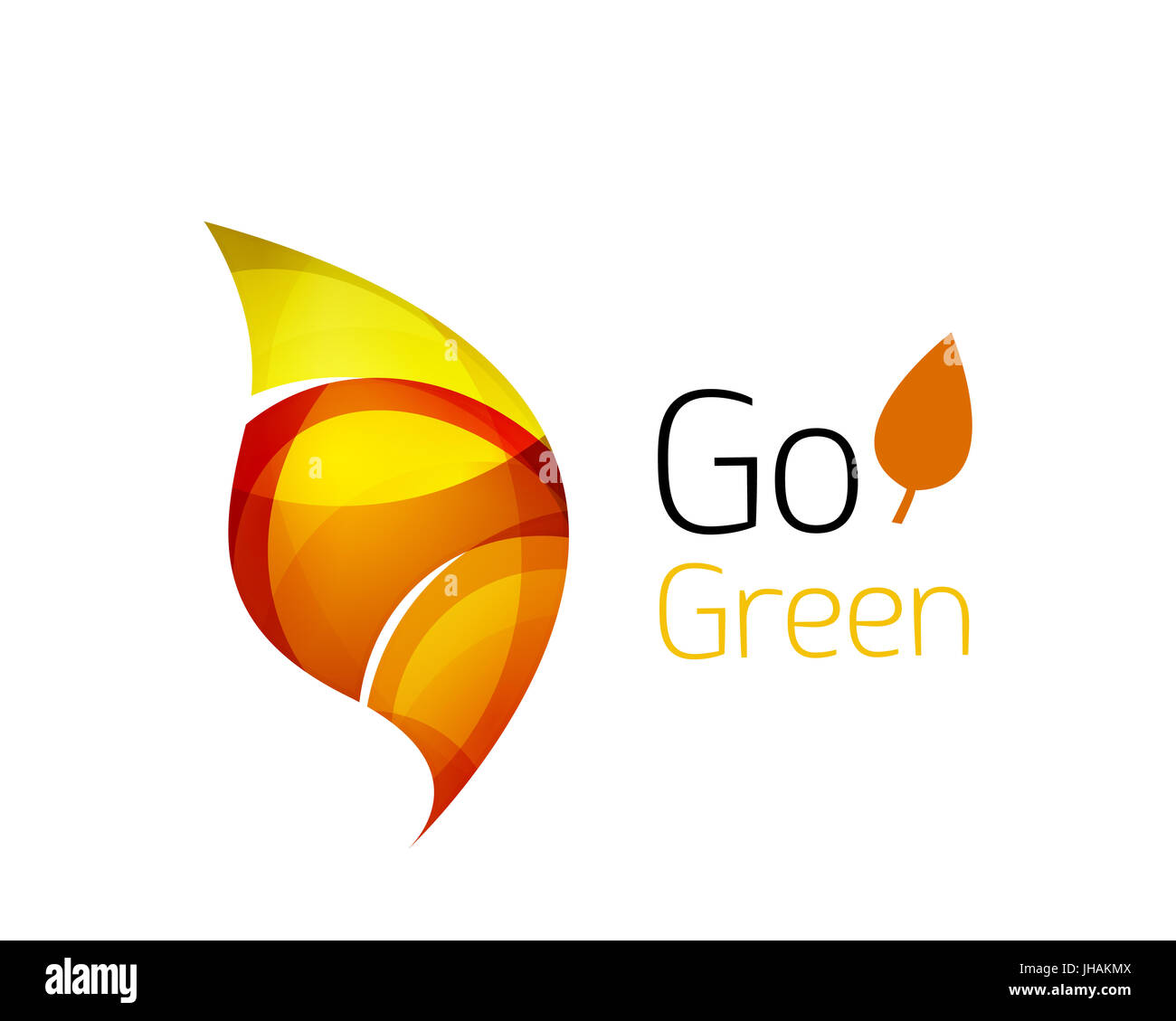 Shiny leaf icon. illustration Stock Photo - Alamy
